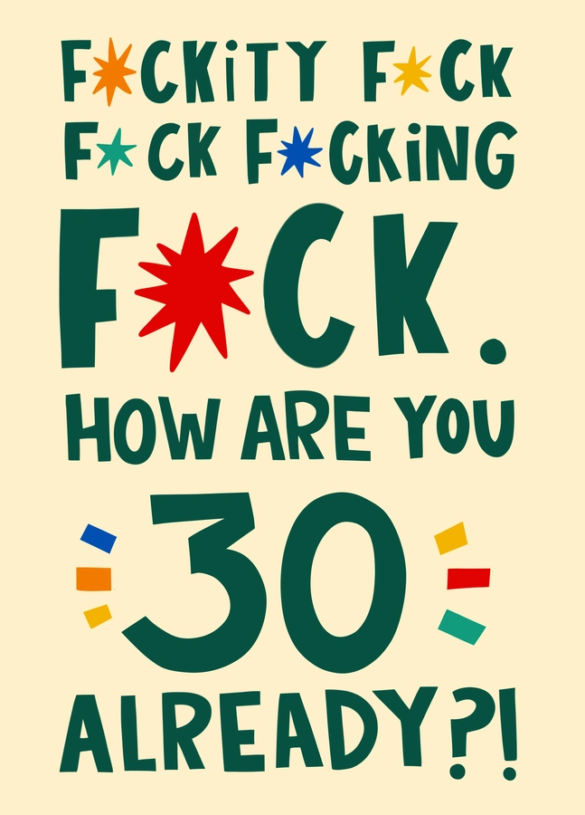 30th Birthday Card Sayings